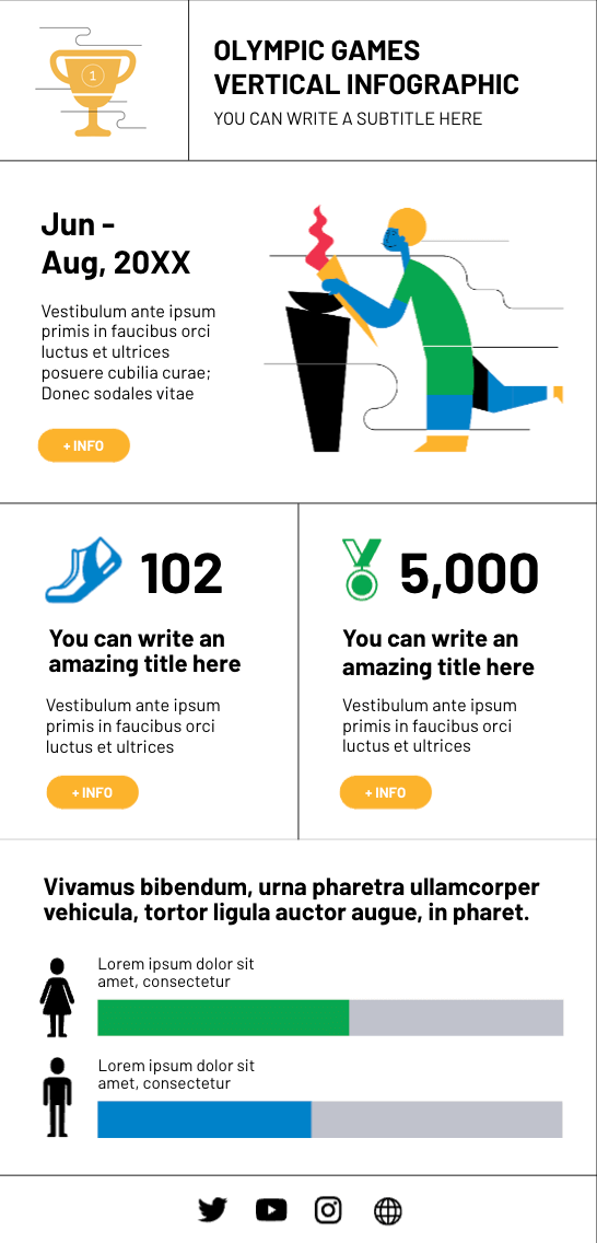 Modèles d’infographies interactives | Genially